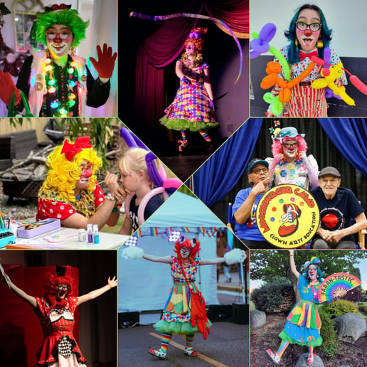 Hire Rayven the Clown, Topsy Turvy Clownery - Balloon Twister in Lacey ...