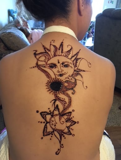 sun back henna