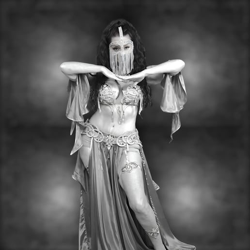 belly dancer white